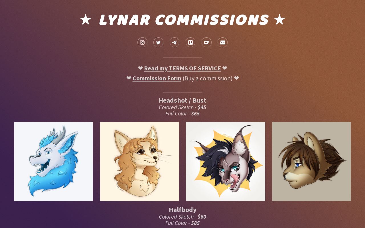 Lynar - Commissions